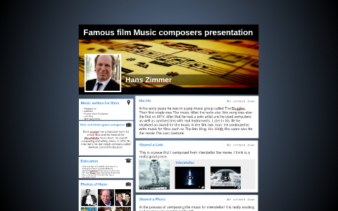 Hans Zimmer Music presentation by charlotte lane on Prezi