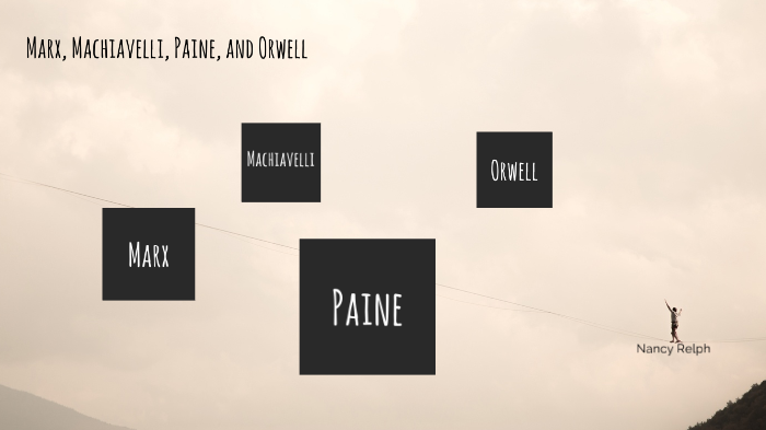 Marx, Machiavelli, Paine, and Orwell by nancy relph on Prezi