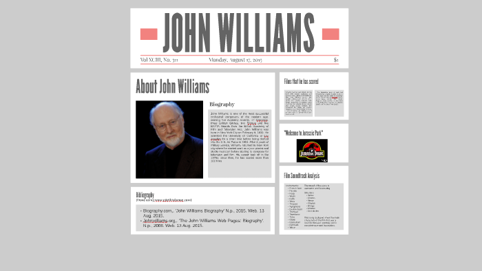 John Williams by Christos Mangos on Prezi