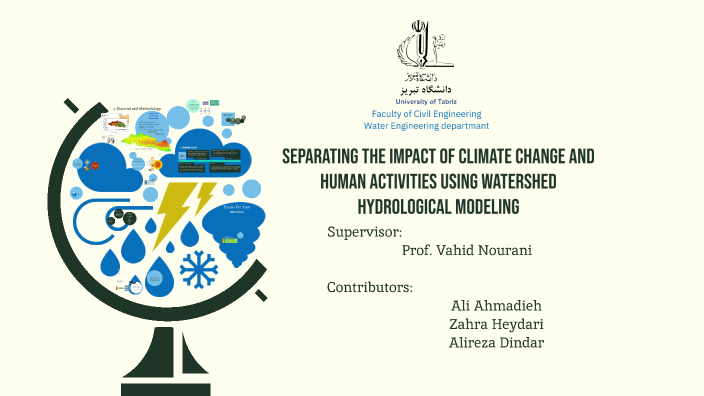 Separating the impact of climate change and human activities using ...
