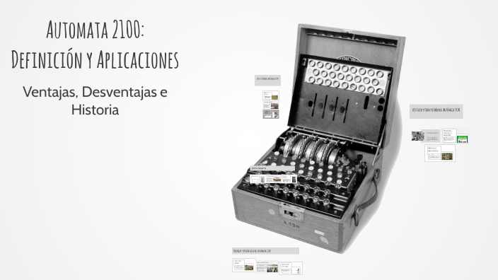 Automata 2100: Definición y Aplicaciones by Nasserddine El Mazouzi on Prezi