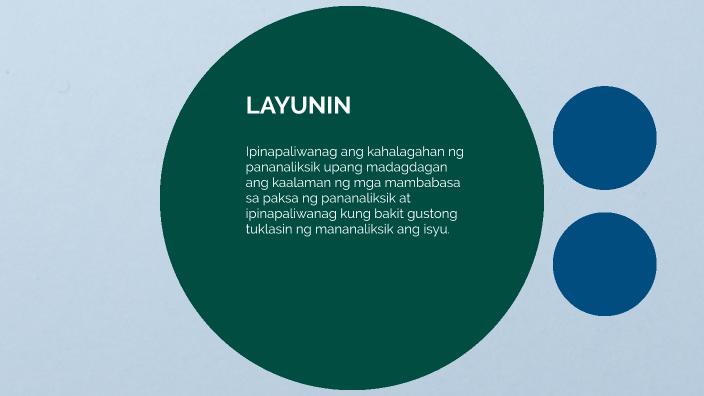 Ang layunin ng kahalagahan ng pag-aaral sa isang pananaliksik by Marcelo Bambico Olores on Prezi