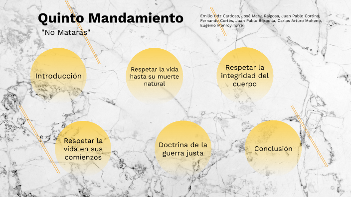 Quinto Mandamiento by Juan Pablo Cortina Pria on Prezi