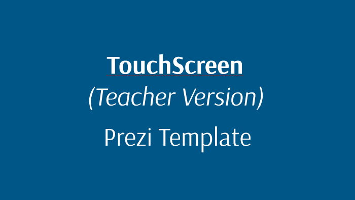 Touchscreen Teacher Prezi Template By Prezi Templates By Prezibase On