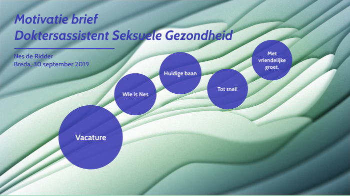 Motivatie brief voor GGD, Doktersassistente Seksuele Gezondheid by Nes ...