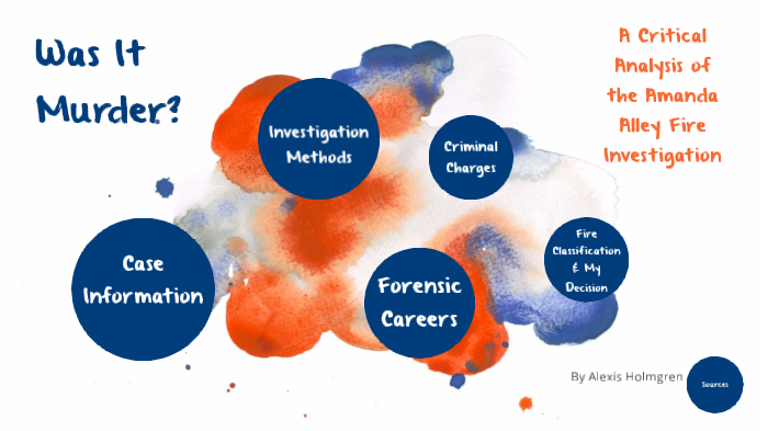 Was It Murder? A Critical Analysis of the Amanda Alley Fire ...