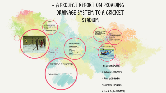 A PROJECT REPORT ON PROVIDING DRAINAGE SYSTEM TO A CRICKET by umesh ko ...