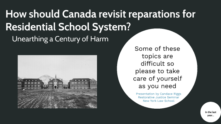 How should Canada revisit reparations for indigenous people following ...
