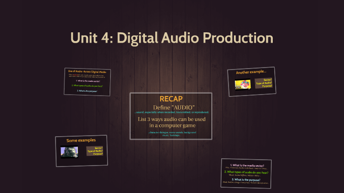 Unit 4: Digital Audio Production by Joe Rhead on Prezi