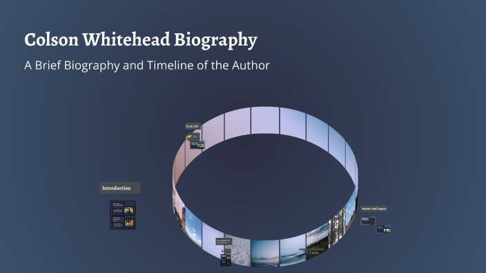 Colson Whitehead Biography by jennifer barrow on Prezi