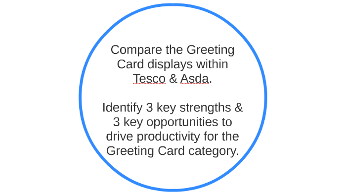 Compare the Greeting Card displays within Tesco and Asda. by Angela ...