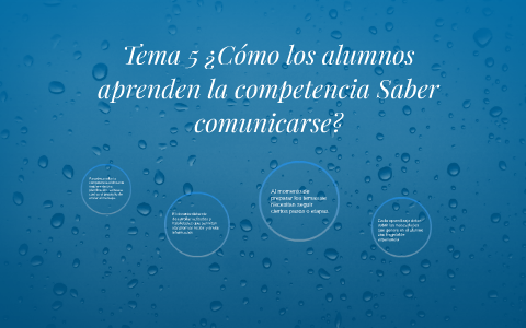 Tema 5 ¿Cómo los alumnos aprenden la competencia Saber comun by Jocelyn ...