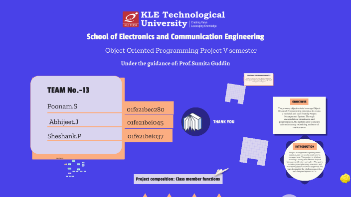 Object Oriented Programming Project V Semester By Sheshank Patil On Prezi