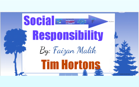CSR Social Responsibility Tim Hortons by Faizan Malik on Prezi
