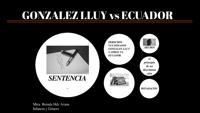 Sentencia en caso Glz LLuy vs. Ecuador by BRENDA HERNANDEZ on Prezi