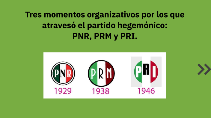 Tres momentos organizativos por los que atravesó el partido hegemónico ...