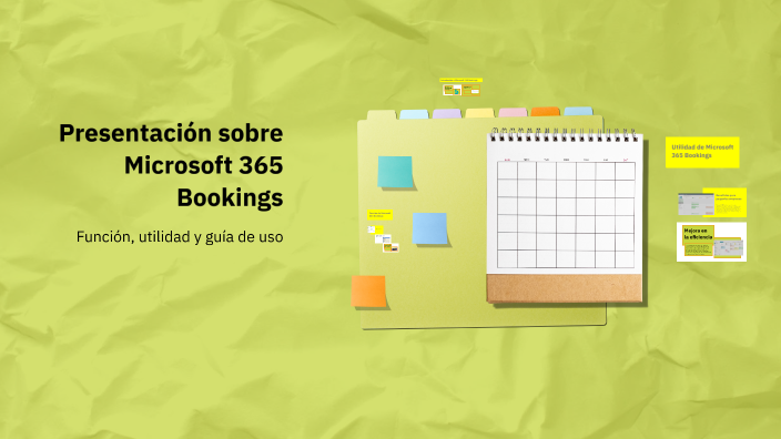 Presentación sobre Microsoft 365 Bookings by Sergio on Prezi