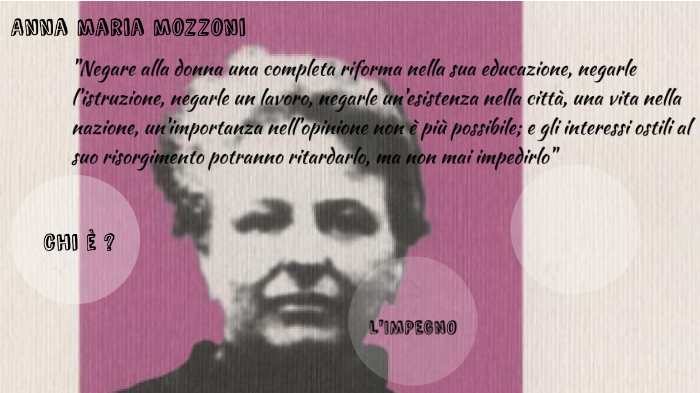 Anna Maria Mozzoni by Benedetta Lazzari on Prezi