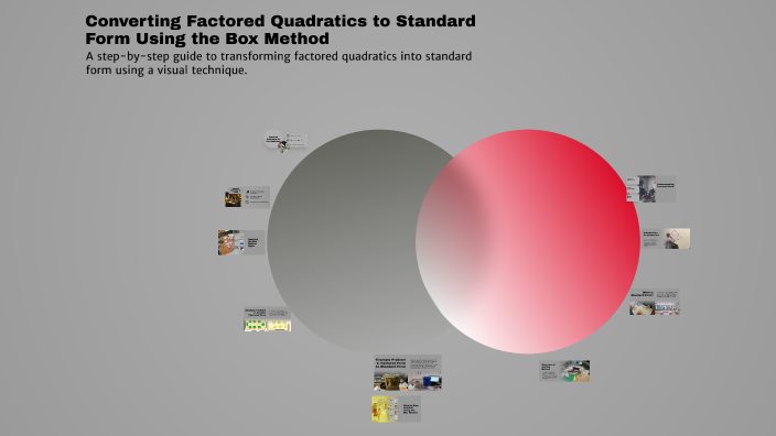 Converting Factored Quadratics to Standard Form Using the Box Method by ...