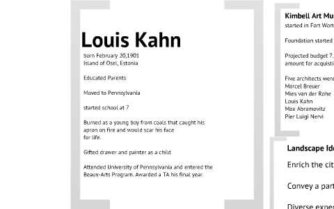 Kimbell Art Museum Research/Analysis Project by Thomas Murphy on Prezi