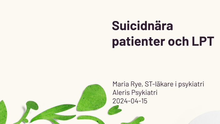 Suicidnära patienter by Maria Rye on Prezi