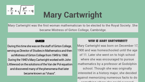 Mary Cartwright by Dylan Peterson on Prezi Design