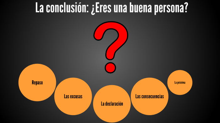 La conclusión: ¿Eres una buena persona? by Nathan Saint on Prezi