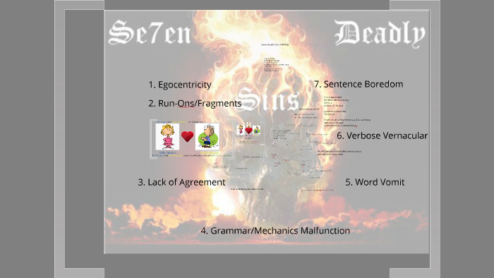 Seven Deadly Sins of Writing by Charissa Zeko on Prezi