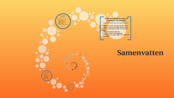 Samenvatten by Marielle Eerens on Prezi