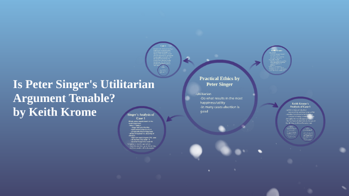 Is Peter Singer's Utilitarian Argument Tenable? by Colleen McGervey on ...