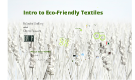 Introduction to Eco-Friendly Textiles and Sustainability by Belinda ...