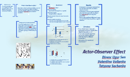 Actor-Observer Effect by Uğur Şen on Prezi