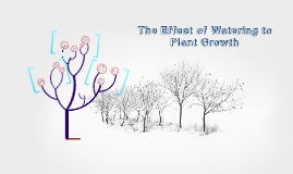 How Does the Amount of Water (Given to the Plants) Affect th by Nina ...