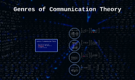 Genres of Communication theory by Marielle Villena on Prezi