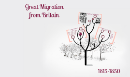 Great Migration from Britain (1815-1850) by Student 21 Student 21 on Prezi